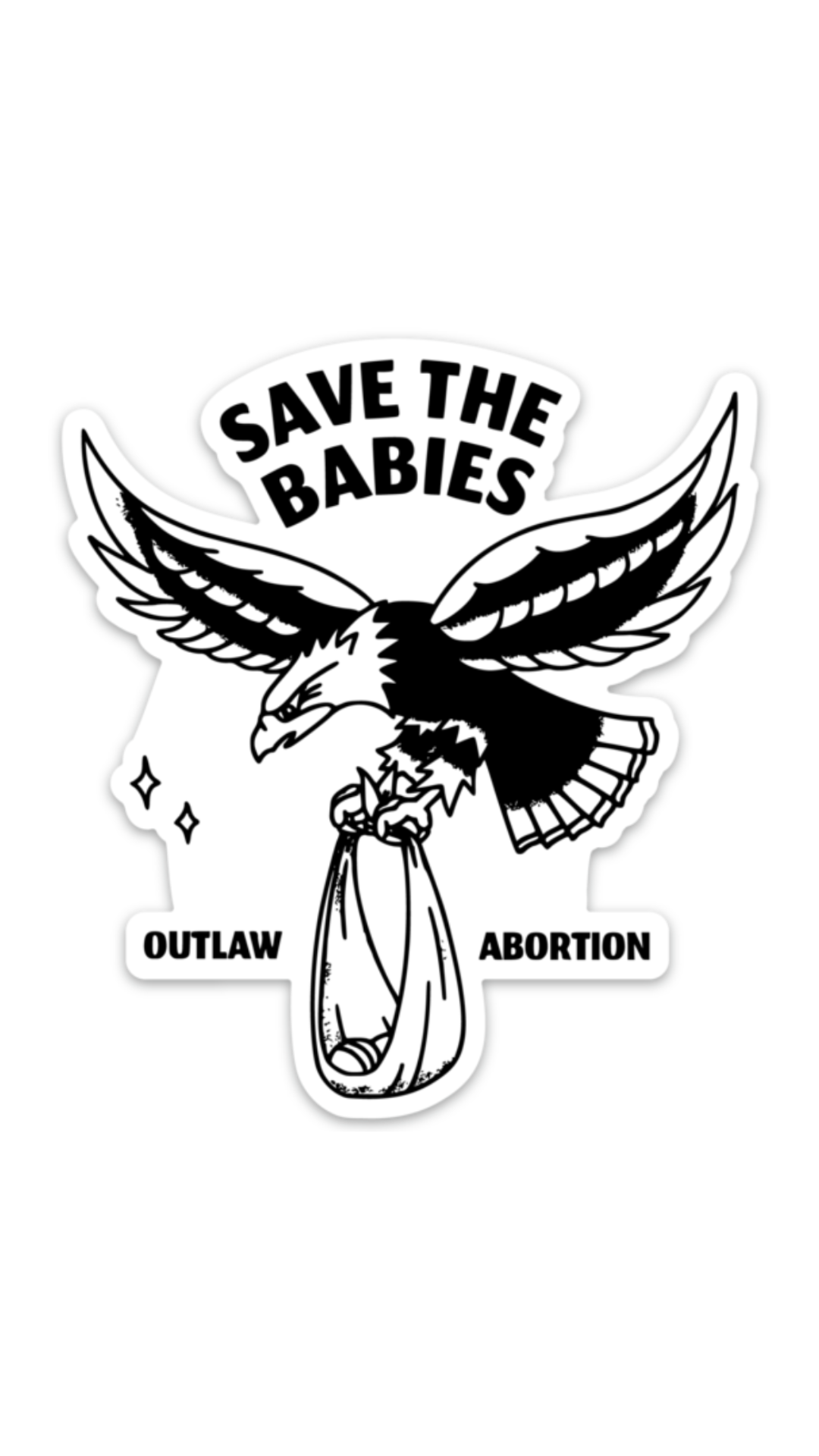 Save the Babies Eagle Sticker – Live Action