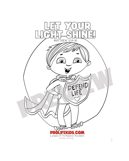 let it shine coloring pages